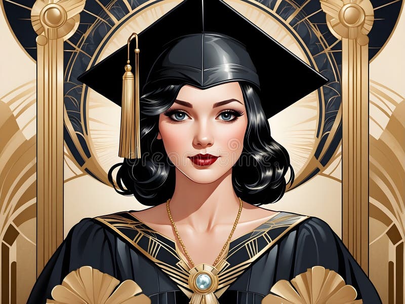 Elegant and Aesthetic Graduation Background Stock Illustration ...