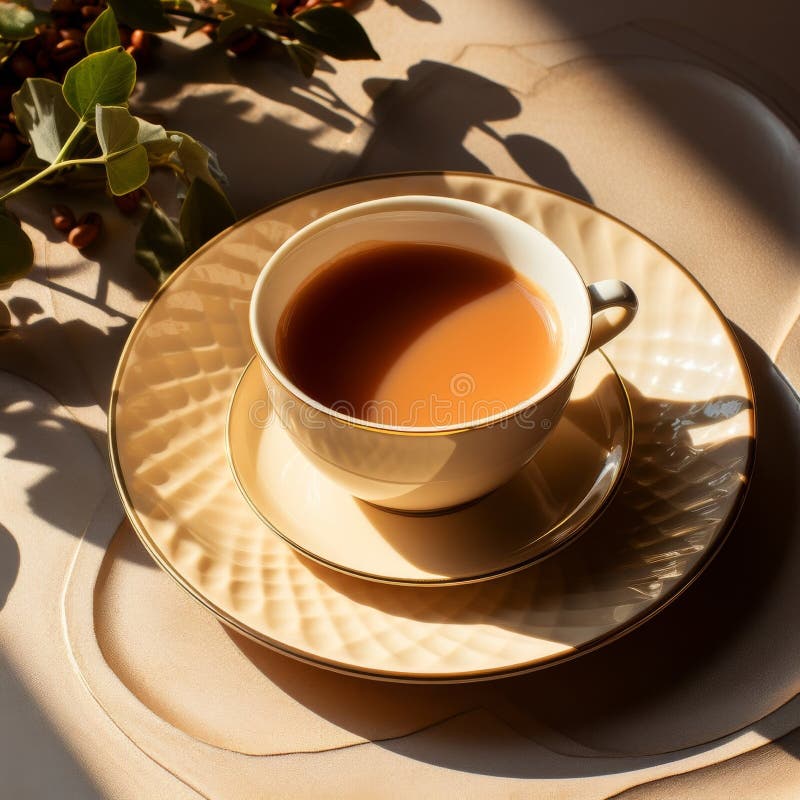 Elegant Afternoon Tea stock illustration. Illustration of time - 307199214