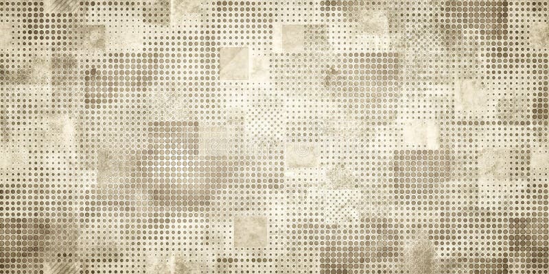 Elegant Aged Newspaper Halftone Background a Stylish Monochrome Dotted ...