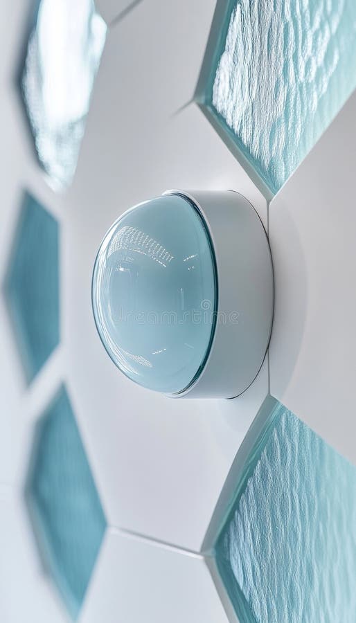 Elegant Air Diffuser Close Up Light Blue and White Design with ...