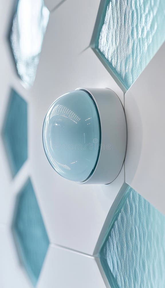 Elegant Air Diffuser Close Up Light Blue and White Design with ...