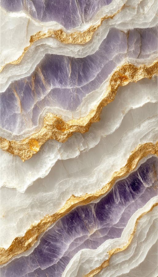 Elegant Amethyst and Gold Marble Texture, Luxury Panoramic Background ...