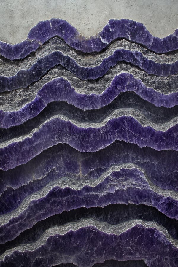 Elegant Amethyst Natural Stone Texture, Close-Up Luxury Panoramic ...