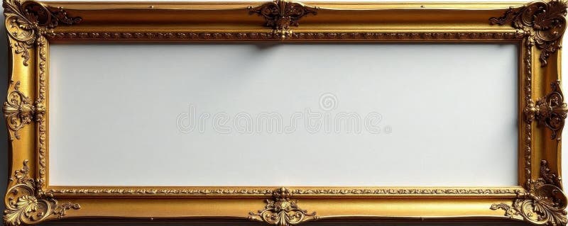 Elegant Antique Gold Frame, Blank Space for Art , Picture Frame ...