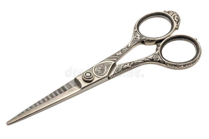 Elegant Antique Scissors, Isolated on White Background - Generated by ...