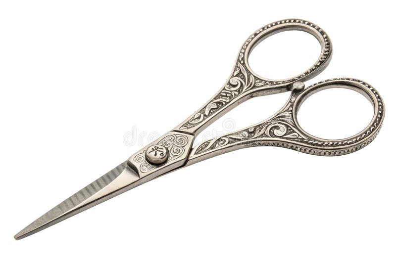 Elegant Antique Scissors, Isolated on White Background - Generated by ...