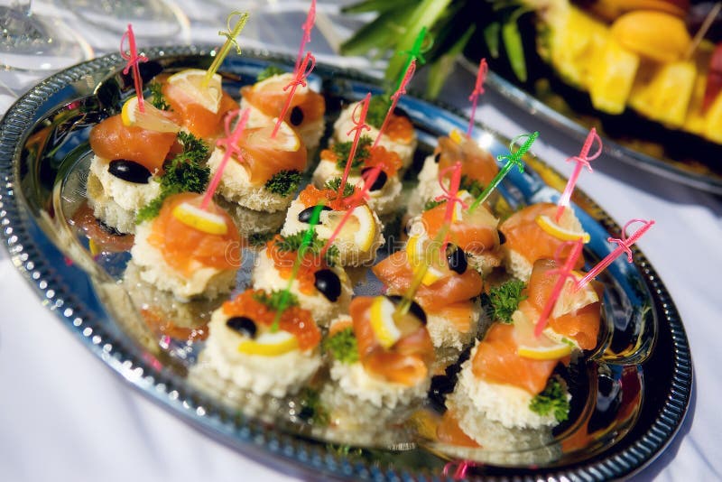 Elegant appetizers stock photo. Image of bread, perspective - 20514330