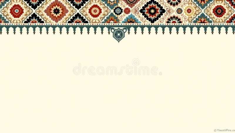 Elegant Arabesque Cut-out Design Featuring Layered Multicolored ...