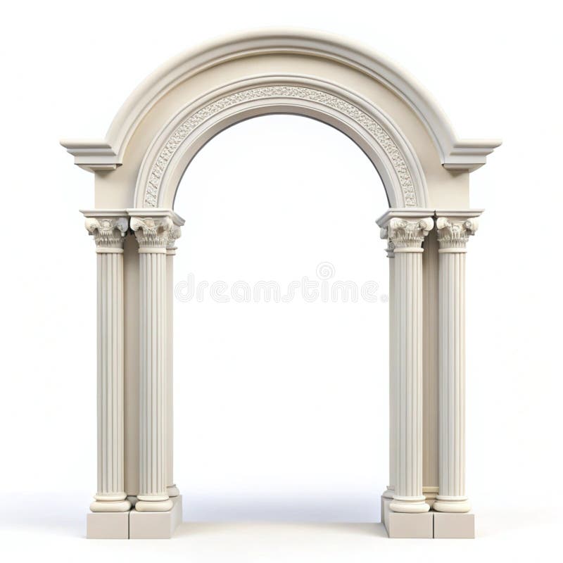 Elegant arch stock illustration. Illustration of home - 358943933