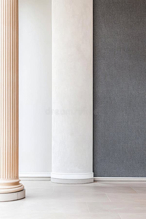 Elegant Architectural Details of a Modern Interior Featuring a Column ...
