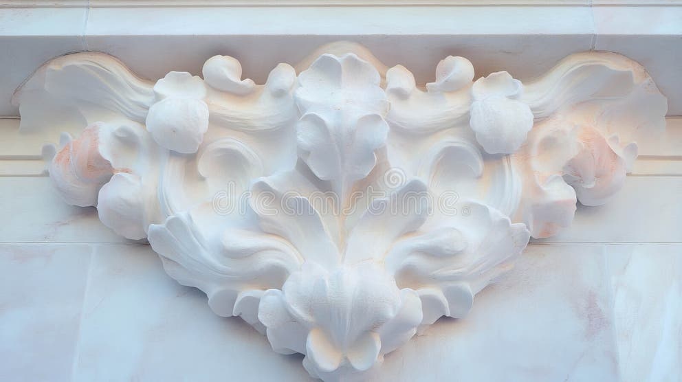 Elegant Architectural Wall Texture with Complex Abstract Molding Design ...