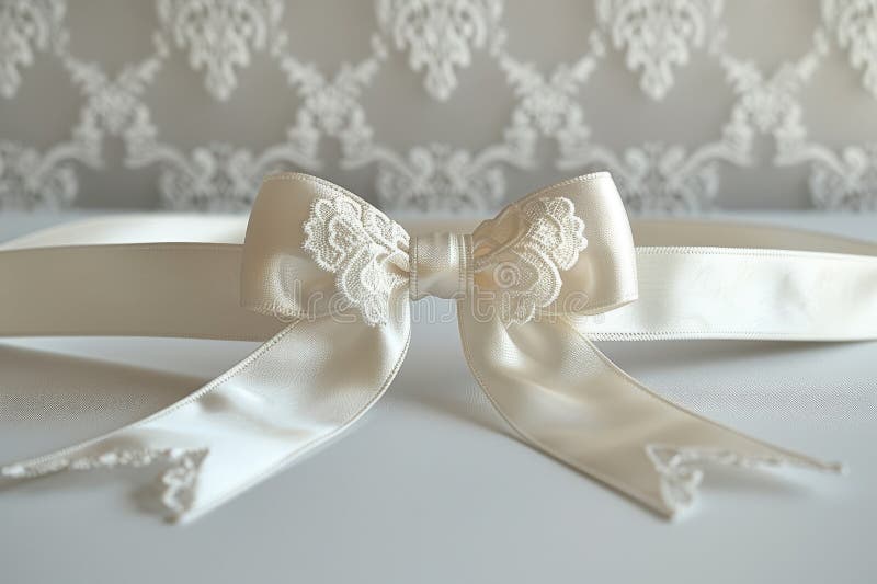 Elegant Arrangement Featuring Delicate Lace Intertwined with a ...