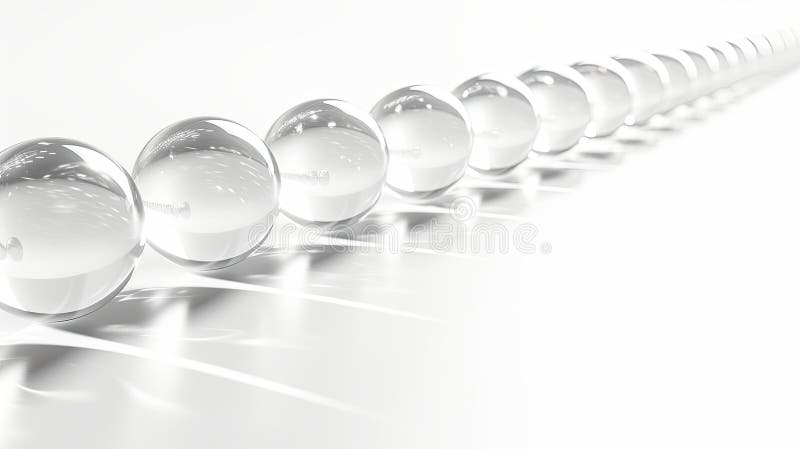Elegant Arrangement of Transparent Spheres Creating a Stunning Visual ...
