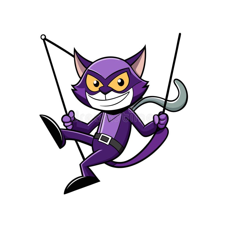 Elegant Art Deco Cat Character Design Stock Illustration - Illustration ...