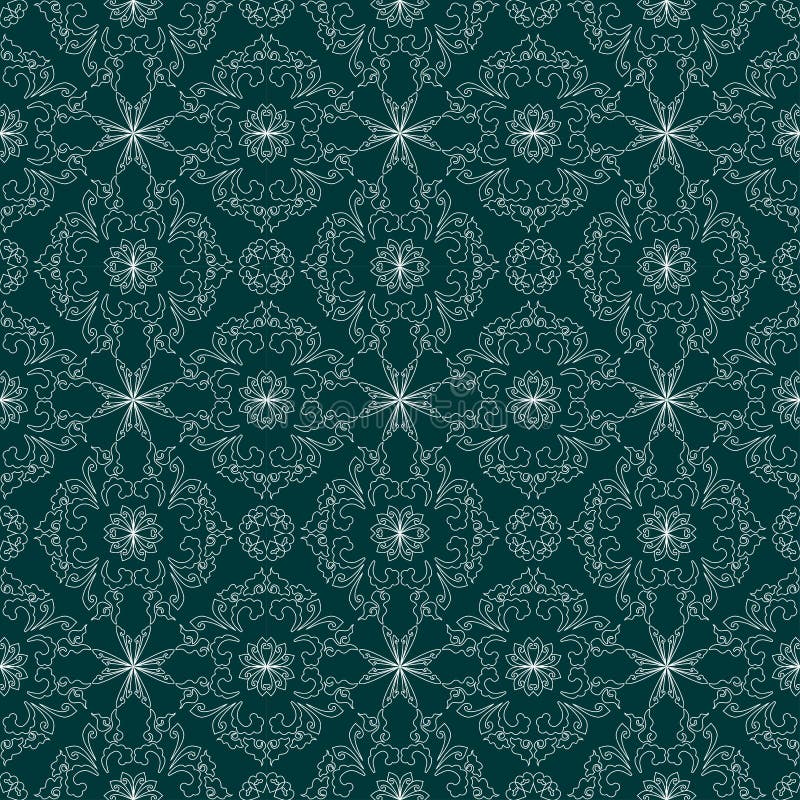 Elegant Asian Vintage Seamless Pattern Stock Illustration ...
