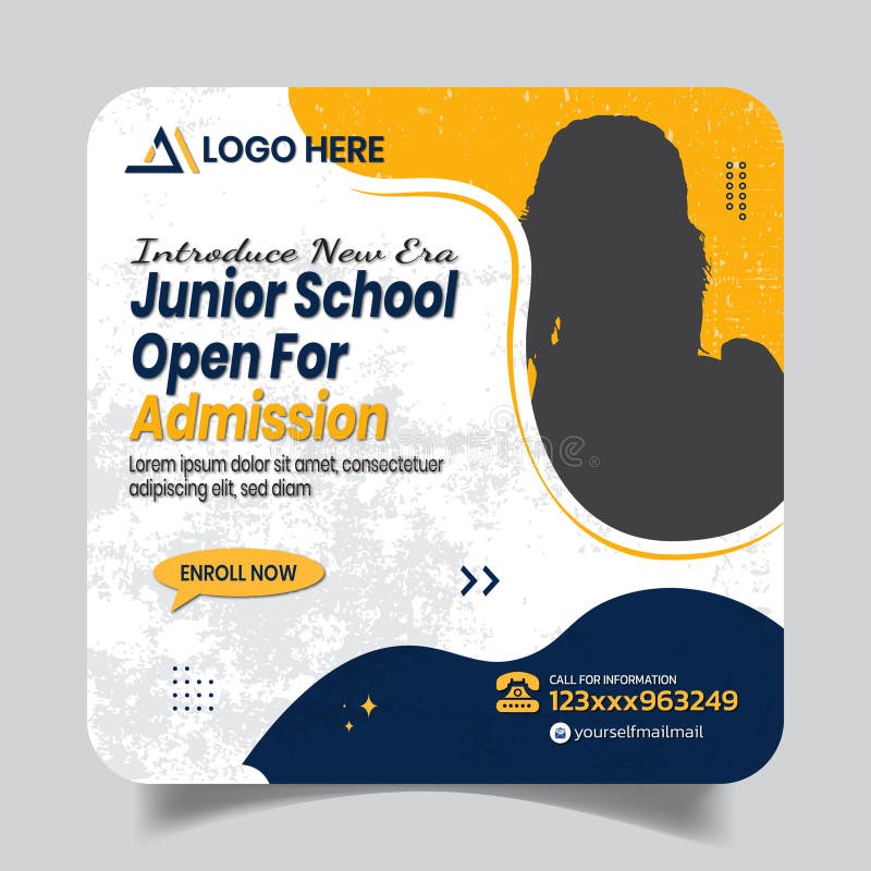 Kids School Social Media Post Design Banner Layout Stock Photos - Free ...