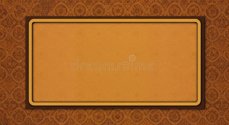 Elegant Backdrop with Ornate Patterns and a Central Blank Text Box for ...