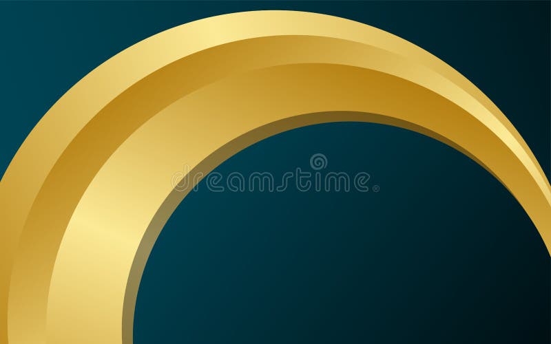 Elegant Background with Curved Gold Lines Stock Vector - Illustration ...