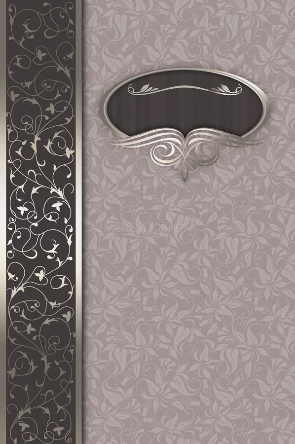 Elegant Background with Decorative Frame and Border. Stock Illustration ...