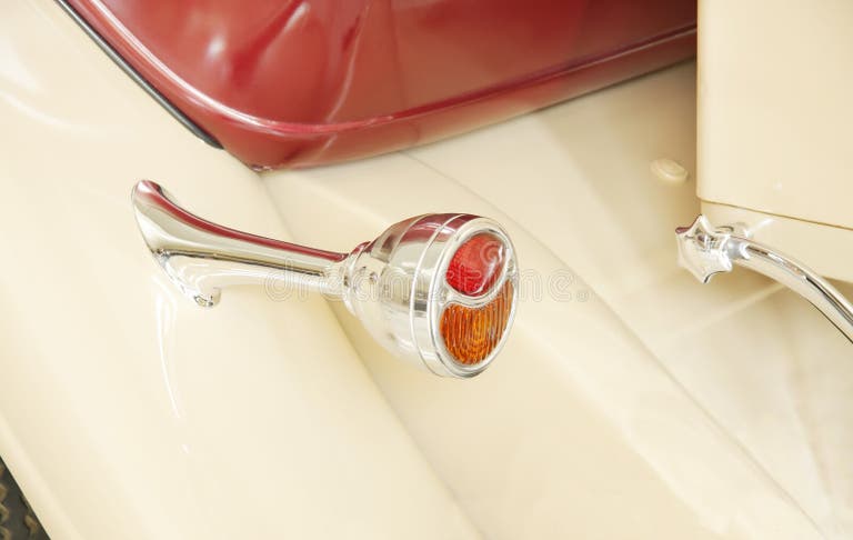 Elegant Backlight of a 1932 Antique Car Stock Photo - Image of ...