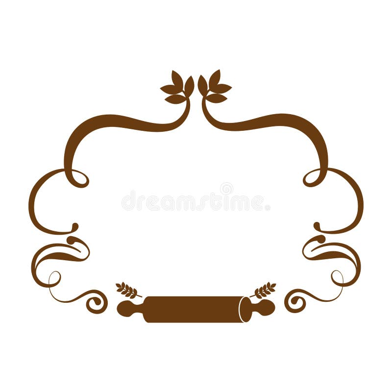 Elegant bakery shop frame stock vector. Illustration of badge - 88469970