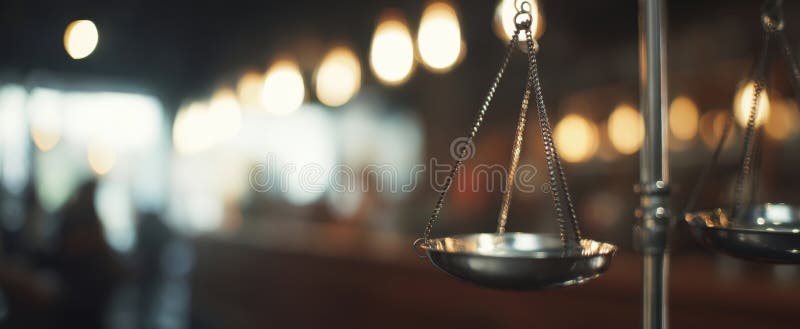 The Elegant Balance Scale Suspended in a Contemporary Interior Setting ...