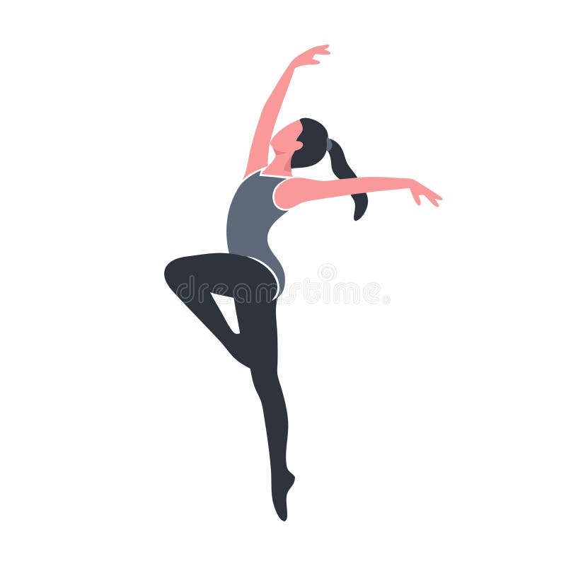 Elegant Ballet Dancer Vector Silhouette for Artistic Design and ...