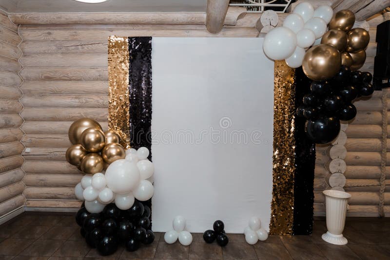 Elegant Balloon Decoration Setup for Event Stock Image - Image of ...