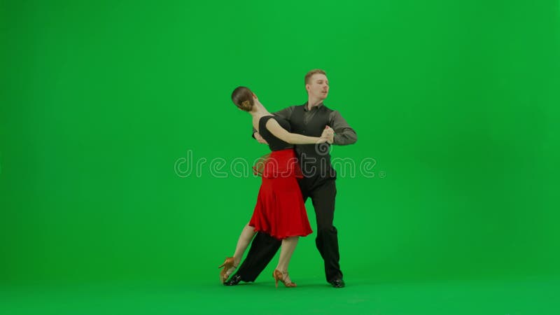 Elegant Ballroom Dance Couple In Action Chroma Key Stock Footage Video Of Dancing Event