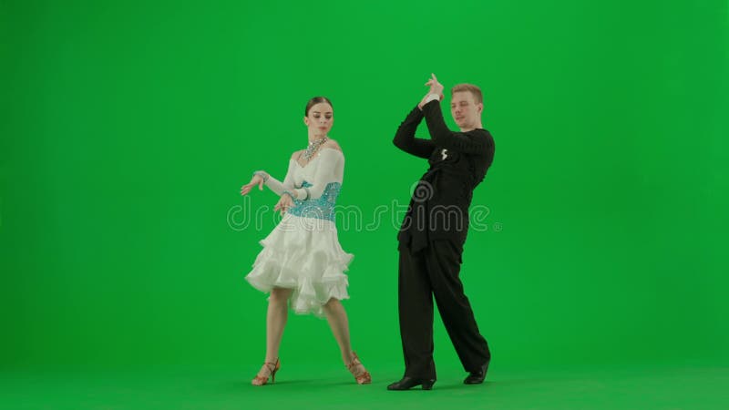 Elegant Ballroom Dance Couple In Action Chroma Key Stock Footage Video Of Elegant Backdrop