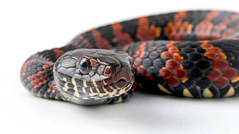 Elegant Banded Water Snake Swims with Ease Featuring Striking Banded ...