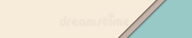 Elegant Banner in Beige and Turquoise for Website Stock Illustration ...