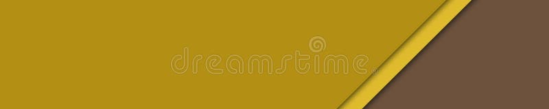 Elegant Banner Brown and Yellow Colors for Website Stock Illustration ...
