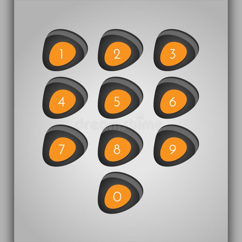 Elegant banner numbers. stock vector. Illustration of capital - 70515485