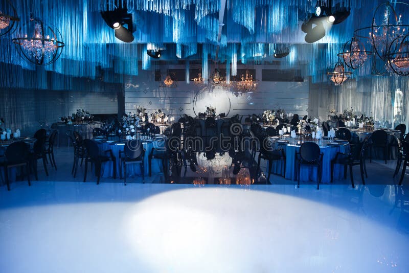 Elegant Banquet Hall for a Wedding Party Stock Photo - Image of ...