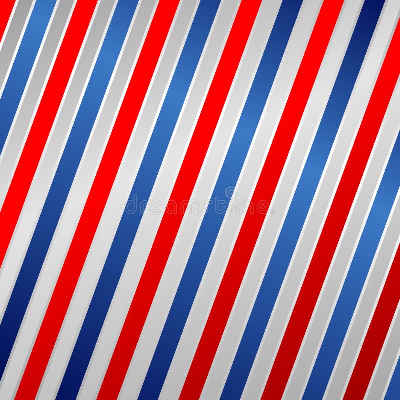 Elegant Barber Background with Red, Blue and Gradient Stripes Stock ...