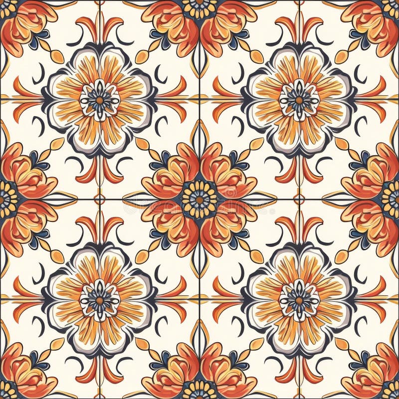 Antique Aesthetic Design Tile Stock Image - Image of chipped, printed ...