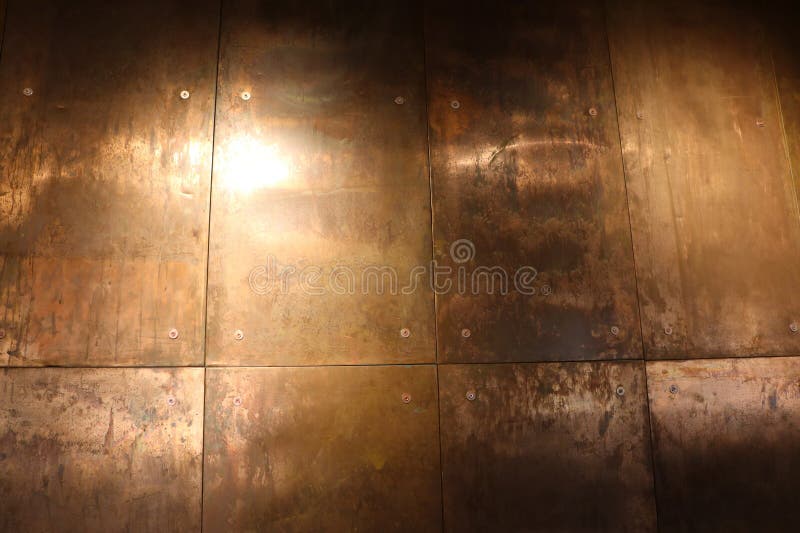 Elegant and Beautiful Copper Surface Featuring a Stunning Reflection ...