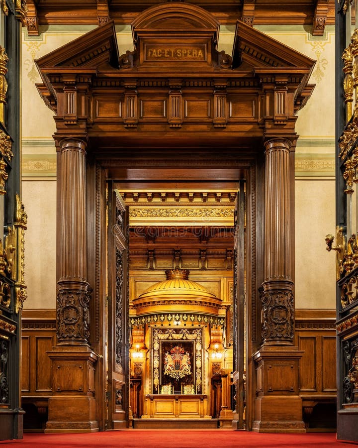 Elegant and Beautiful Interior of the Town Hall in Hamburg, Germany ...