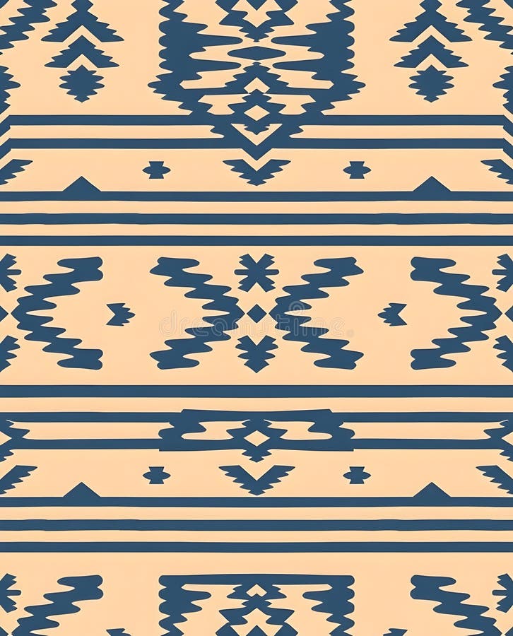 Elegant Bedouin Sadu in Moonlight Silver and Midnight Blue, Seamless ...