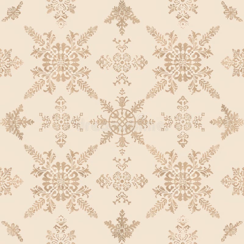Elegant Beige Damask Pattern Wallpaper Design for Classic Interiors ...