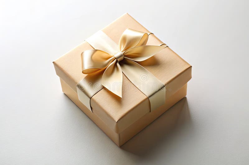 Elegant Beige Gift Box Mockup Empty Ready for Your Design Vision ...