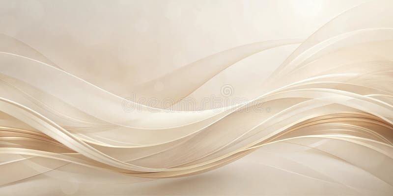 Elegant Beige and Gold Abstract Wave Background Design. Generative AI ...