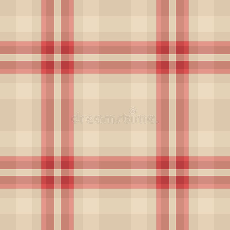 Elegant Beige and Red Plaid Pattern. Perfect for Textile Design ...