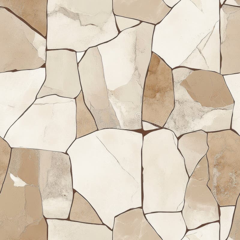 Elegant Beige Stone Mosaic Tile Texture for Interior Design Stock Photo ...