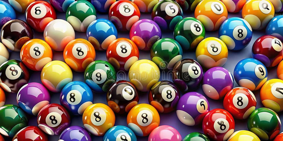 Elegant Billiard Ball 8 Pattern Texture Seamless Design for Interior ...
