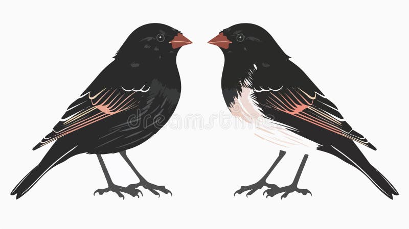 Elegant Black Finch Bird Silhouette for Designs and Projects Stock ...