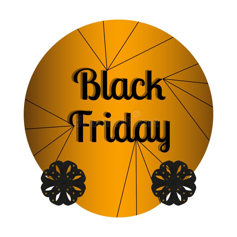 Elegant black friday label stock vector. Illustration of promotion ...