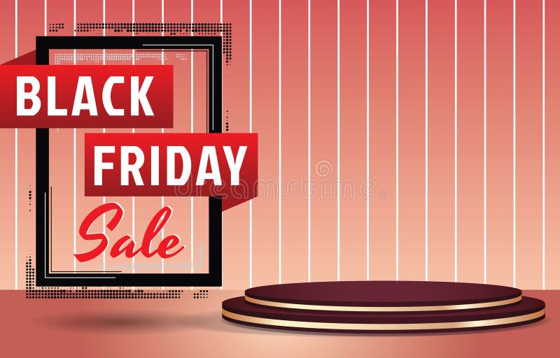 Elegant Black Friday Sale with Blank Space for Product Sale Stock ...
