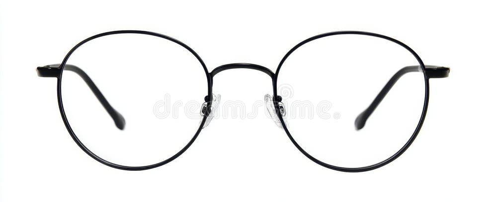 The Elegant Black Glasses with Round Frames for a Modern Look. AI ...
